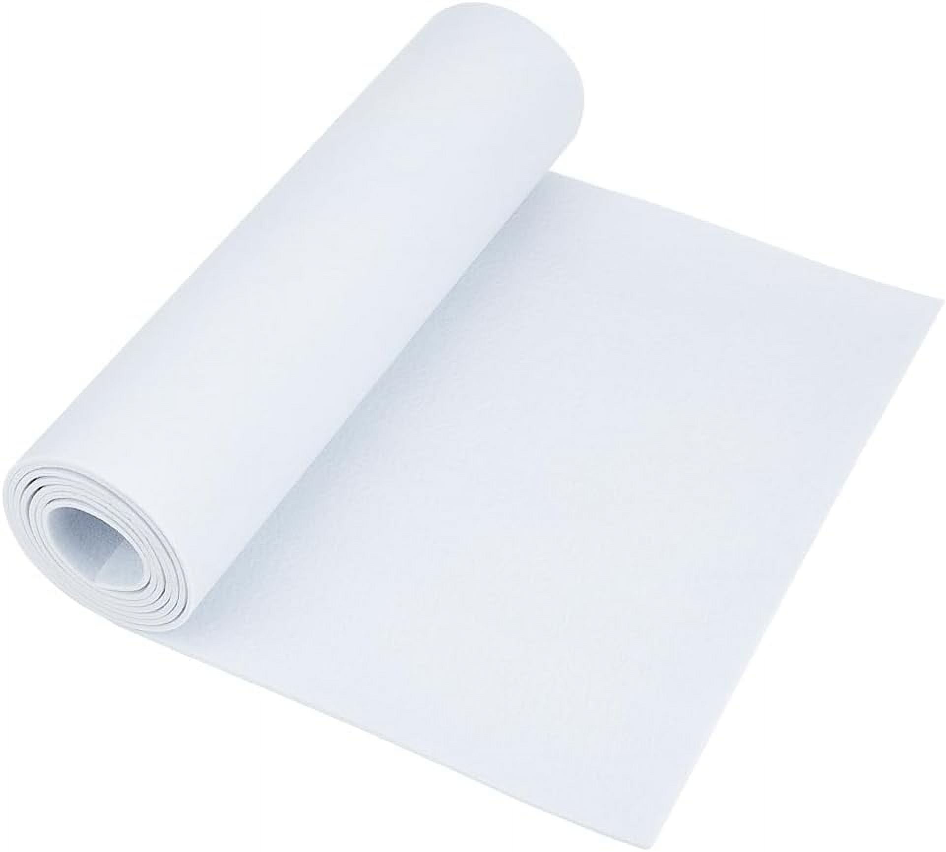 78.7x15.7inch Felt Roll White Craft Felt Fabric 3mm Thick Nonwoven Felt ...
