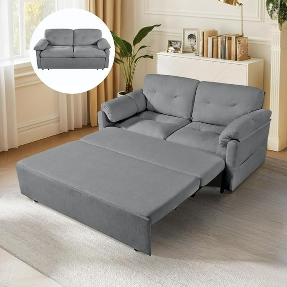 78.8" Convertible Futon Sofa Bed,Corduroy Futon Couch with Storage ...