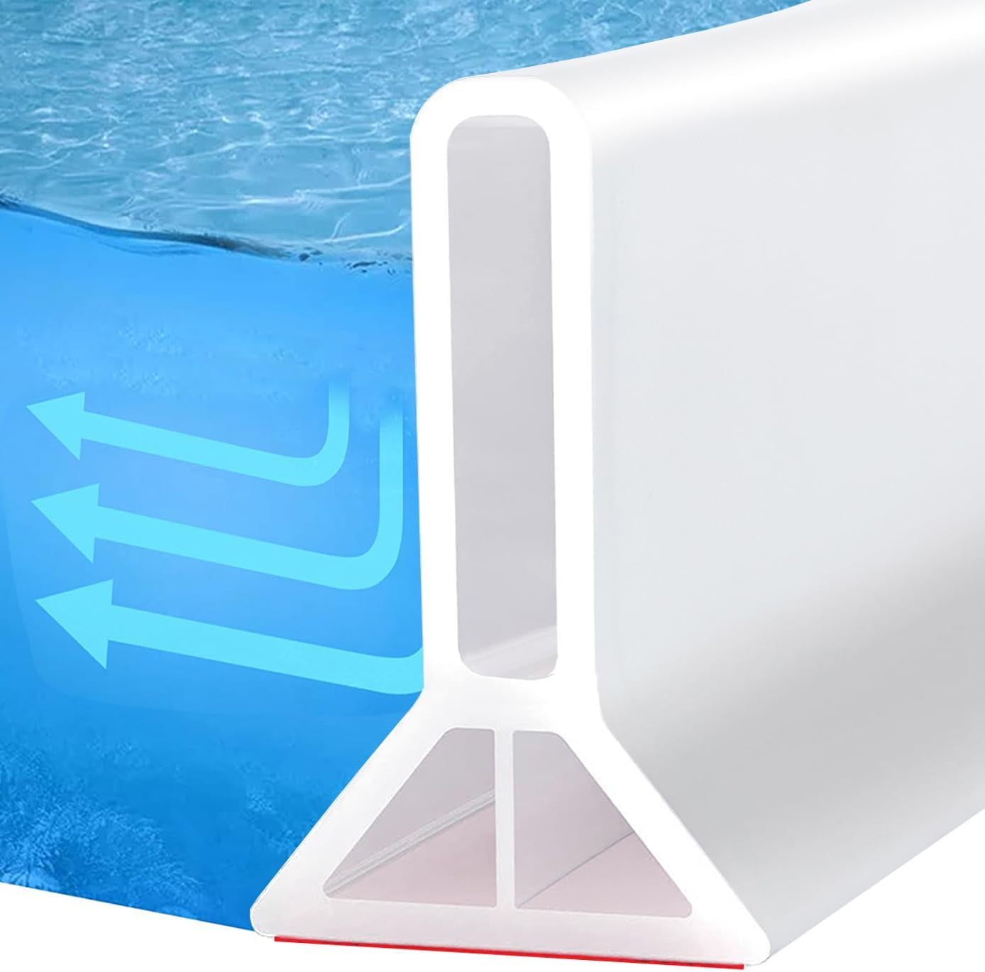78.8 Inch Shower Threshold Water Dam, 2 Inch High Collapsible Self ...