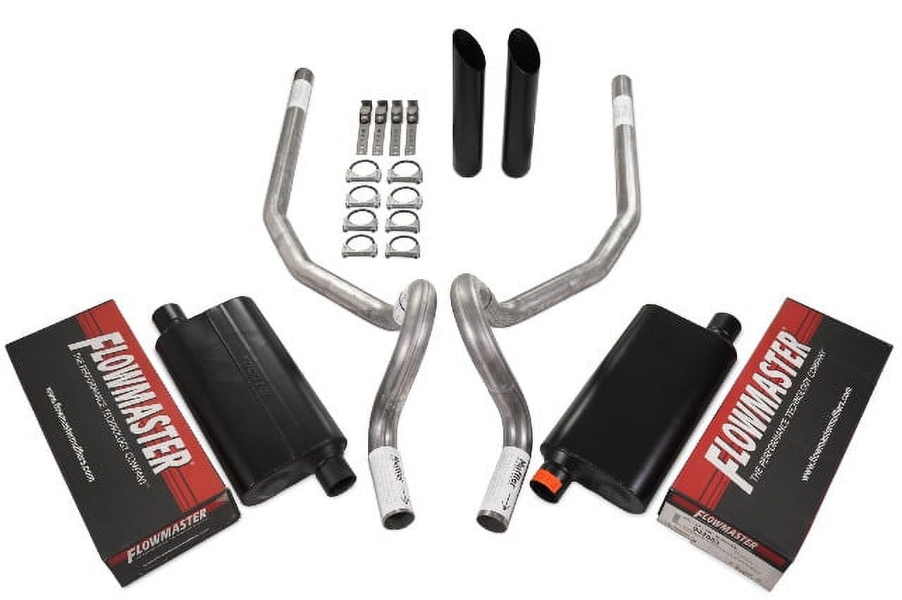 78-88 GM G Body Car 2.5" Dual Exhaust Kit Flowmaster 50 Series DF Rear ...