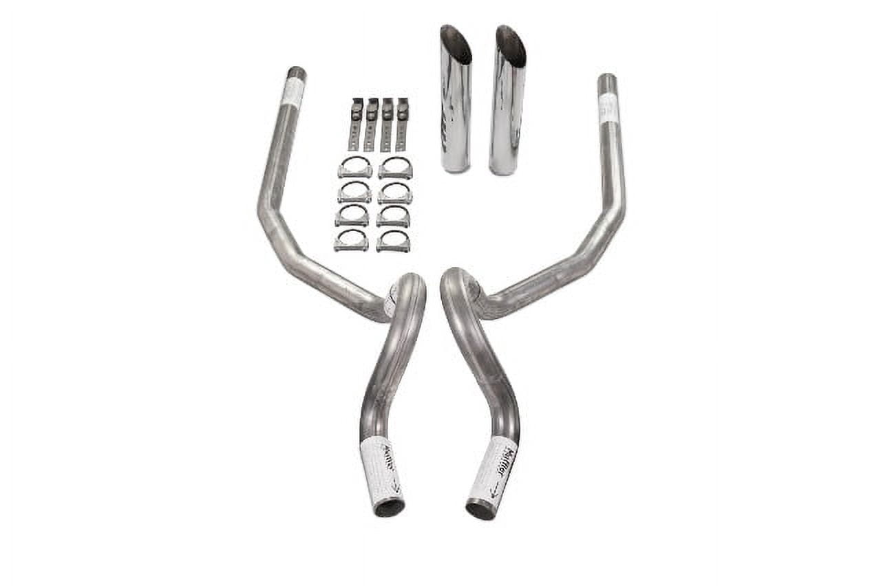 78-88 GM G Body Car 2.5" Dual Exhaust Kit No Muffler Rear Exit SW Tip ...