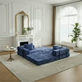 78" Convertible Sofa Bed with Fixed-Shape Frame, Loveseats Modular ...