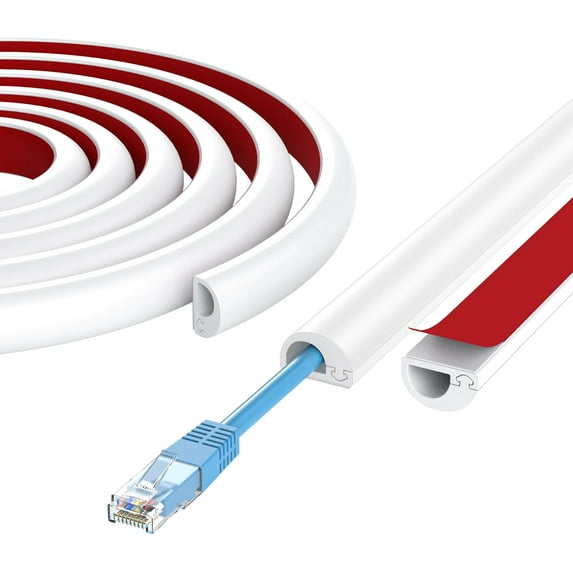 78" Cord Hider Wall, Self Adhesive Silicone Cord Covers for Wires On ...