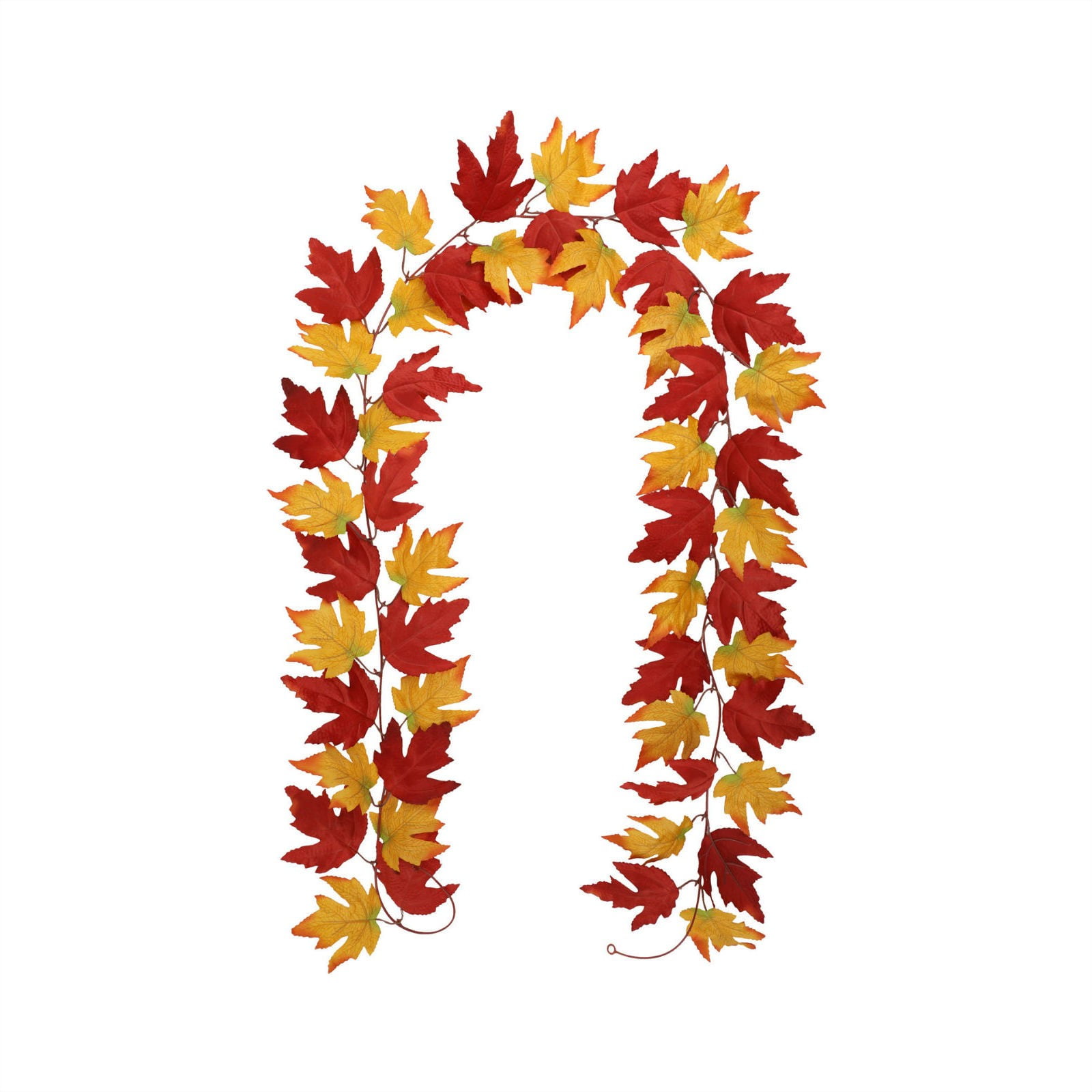 78" Fall Maple Leaves Garland – Artificial Autumn Leaf Hanging Garland ...