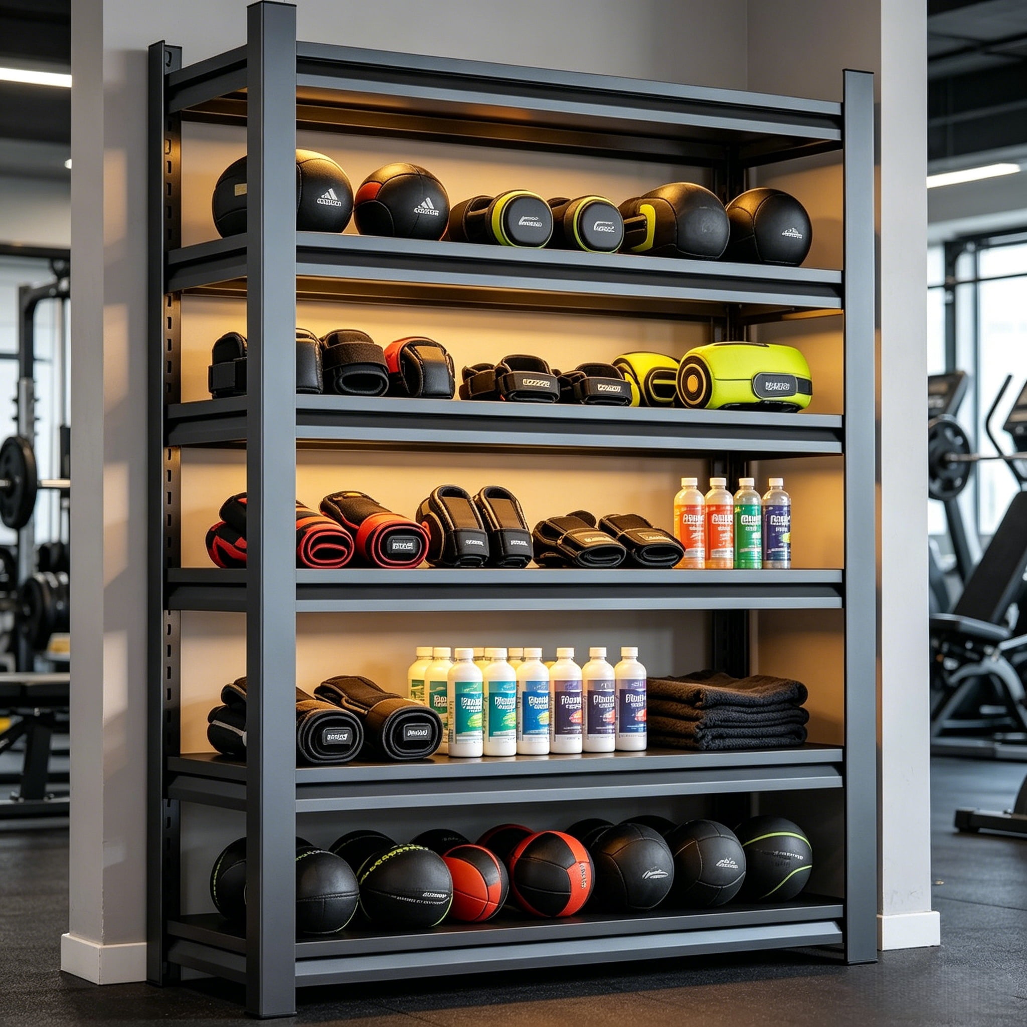 78"H Metal Garage Shelving, 6-Tier Heavy Duty Shelving Unit, Adjustable ...