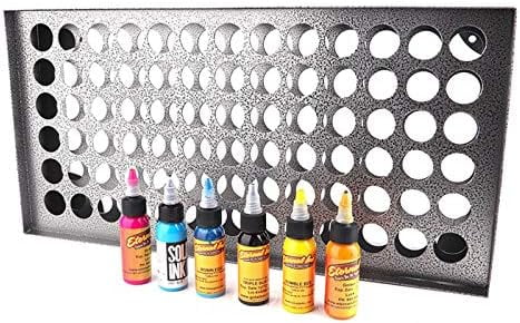 78 Holes Tattoo Bottle Display Rack 78 PCS Paint Pigment Ink Holder ...