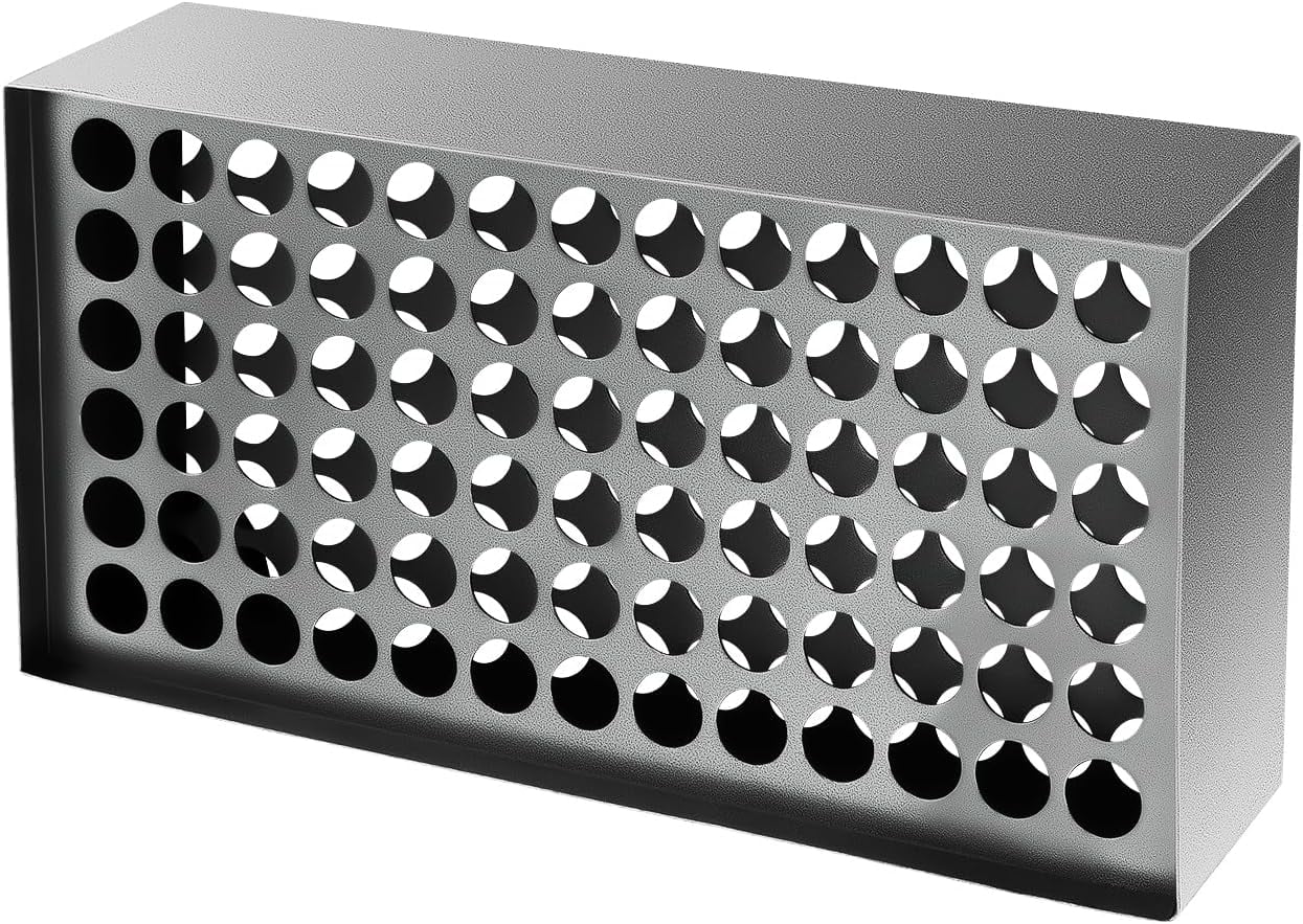 78 Holes Tattoo Ink Rack Wall Mounted Iron Pigment Ink Tattoo Bottles ...