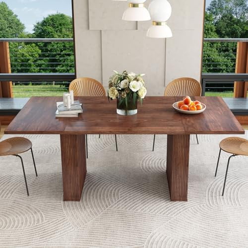 78 Inch Dining Table for 6 8 10, Modern Farmhouse Rectangular Kitchen ...