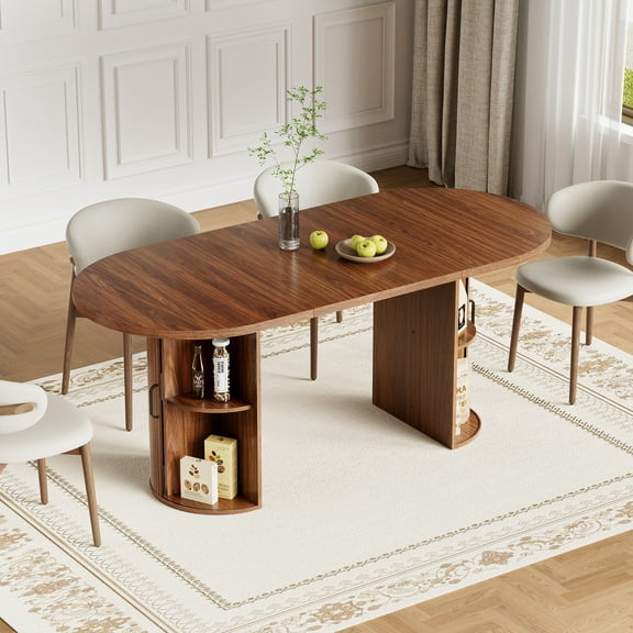 Round Dining Table, Contemporary Look | 47" Wide for Regular Meals ...