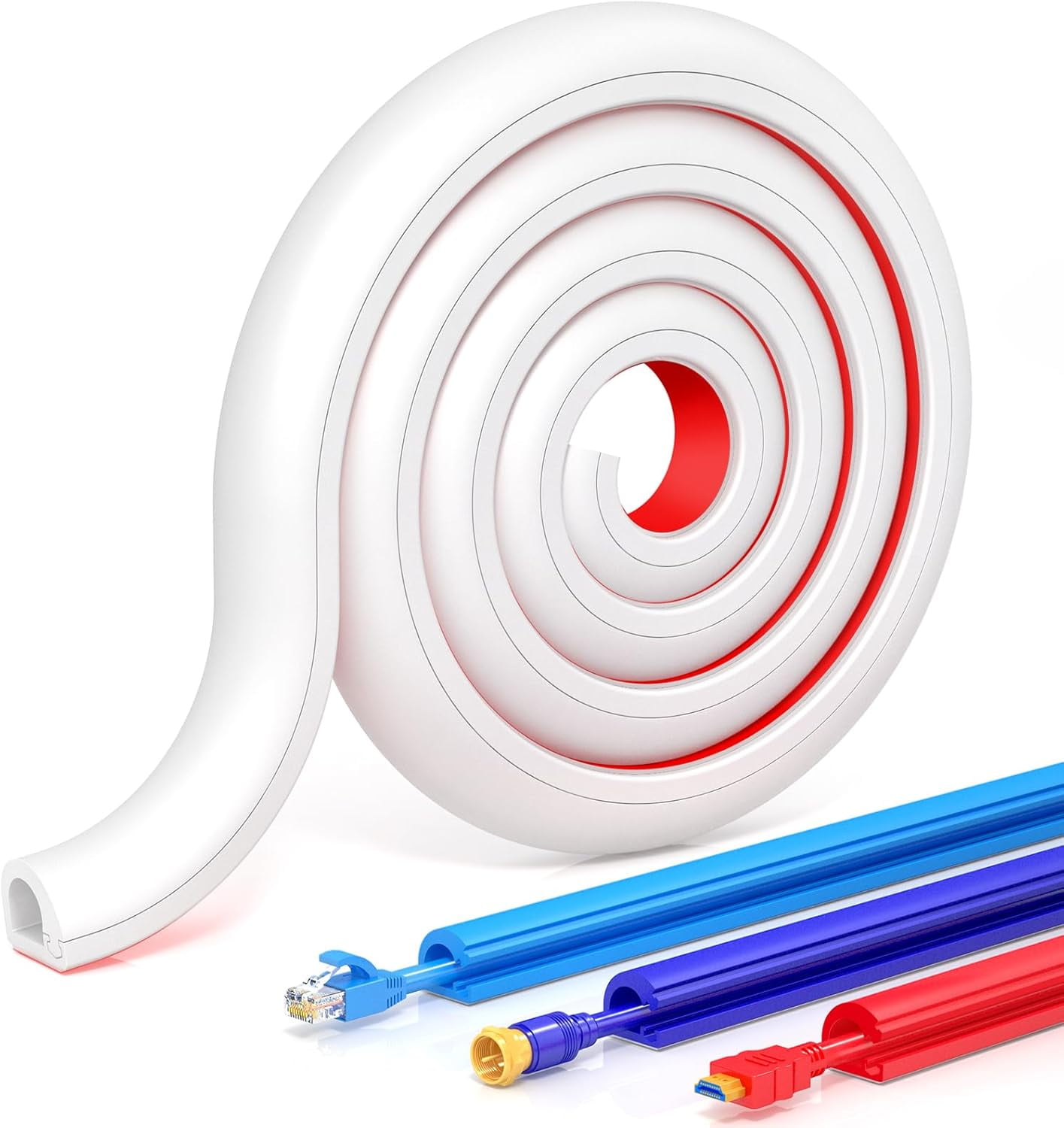 78 Inch Self-Adhesive TV Cable Hider, Home Audio Flexible Wire Cord ...