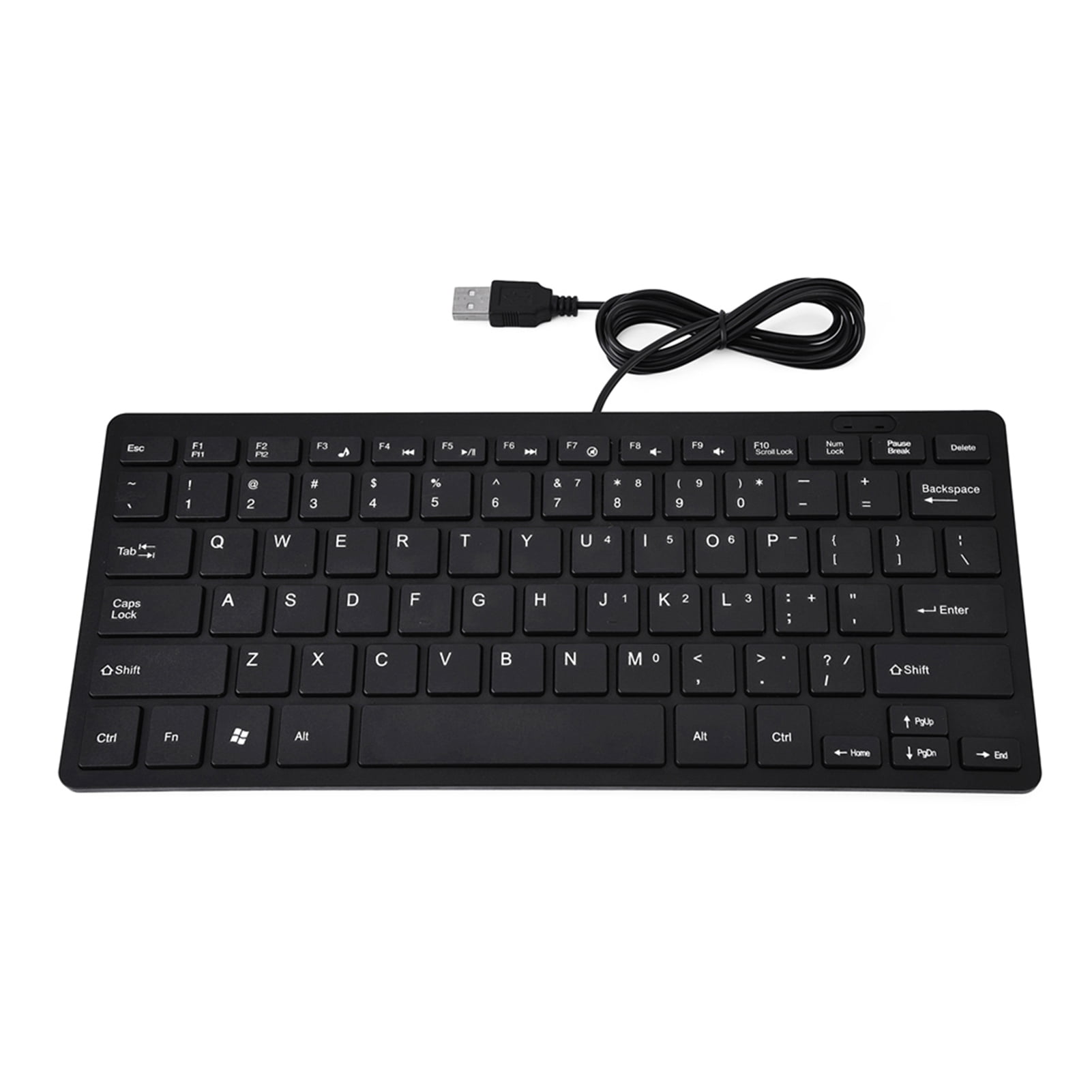 78 Keys Ultra Thin Mini USB Wired Keyboard for Desktop Computer Laptop ...