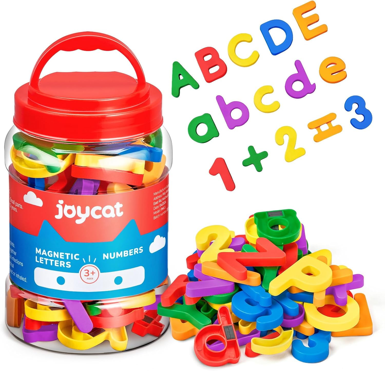 78 Pieces Magnetic Letters Numbers Alphabet Fridge Magnets ABC 123 ...