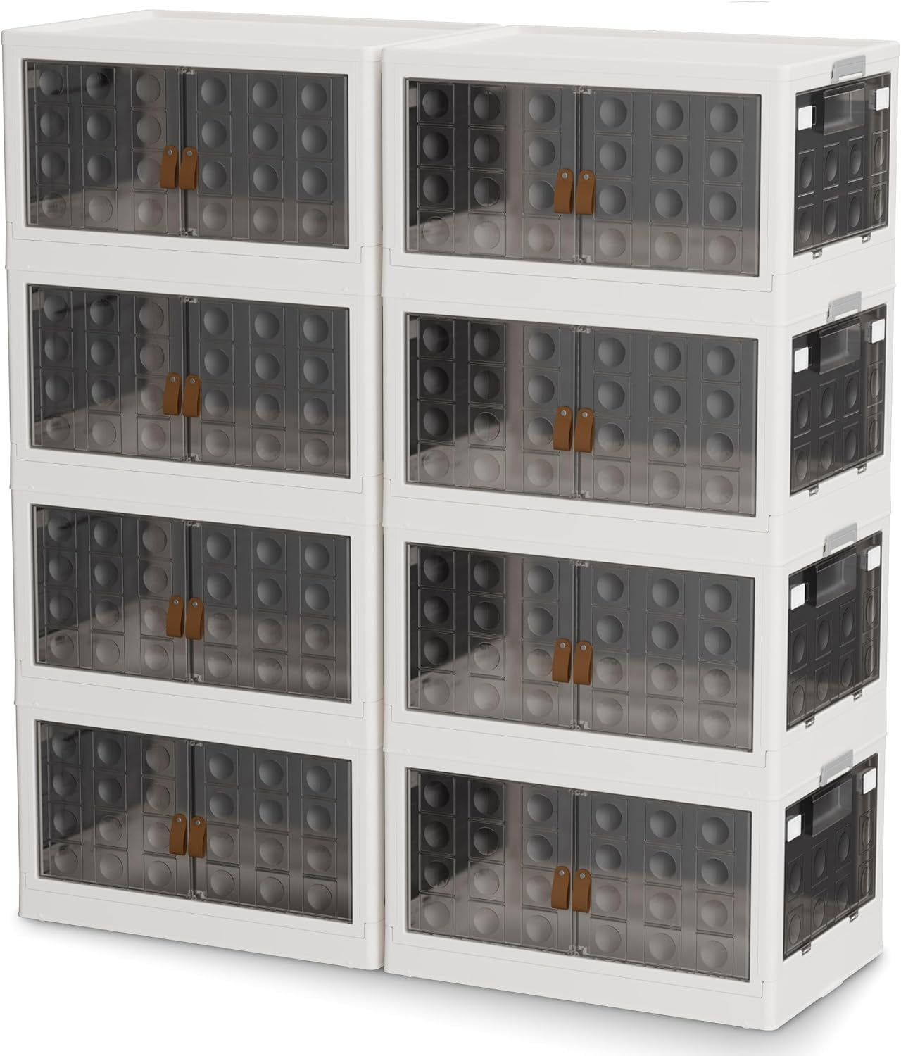 78 Qt Closet Organizers and Storage Stackable Plastic Storage Bins with ...