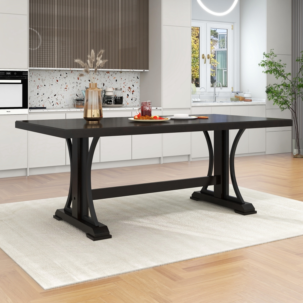 78" Retro Style Dining Table - Walmart.com