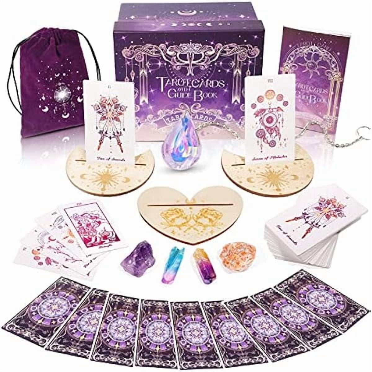 78 Tarot Cards with Guide Book - Tarot Deck Gift Set with Tarot Cloth ...