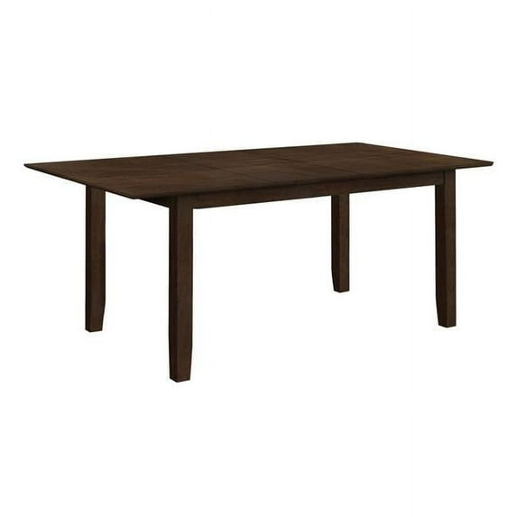78 in. Rectangular Transitional Dining Table with 18 in. Extension ...