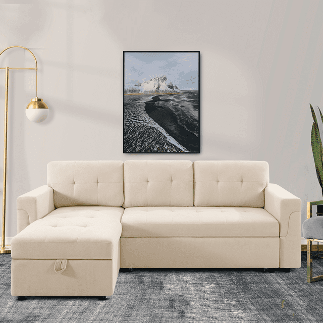 Pull-Out Sofa Bed - Compact Pull-Out Couch for Small Spaces and Living ...