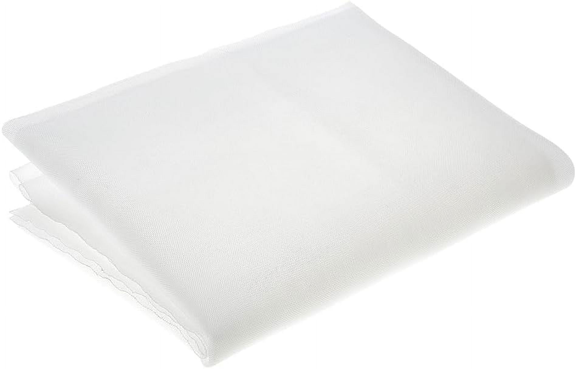 78 x 39 Inch Fine Mesh Nylon Fabric - White Woven Net Paint Filter ...