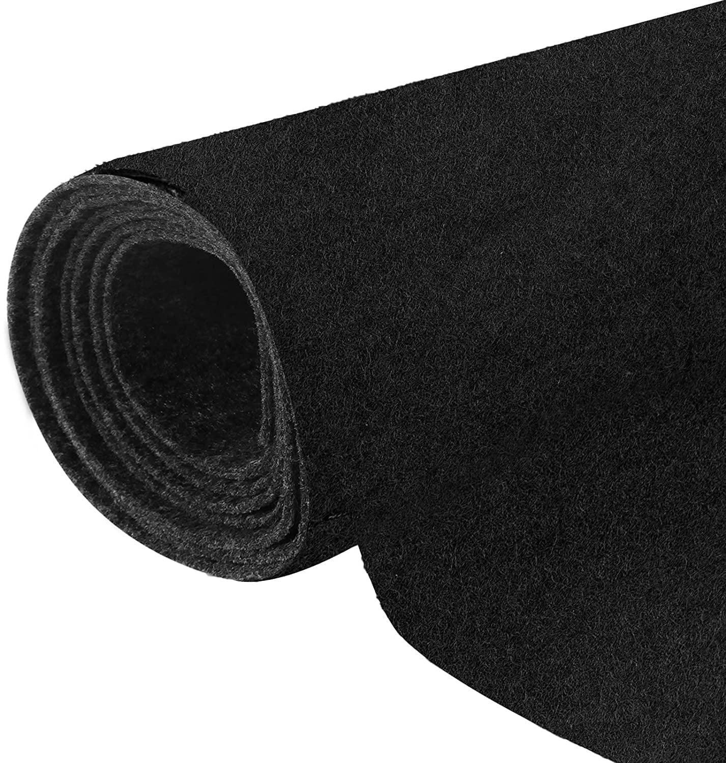 LINGDA, Auto Carpet, 78"x90", Black Marine Felt for Speaker Sub Box ...