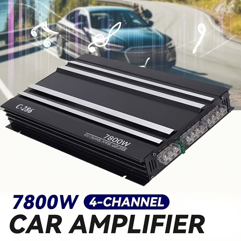 7800W Four-Channel Class-D Aluminum Alloy Pure Subwoofer Amplifier for ...