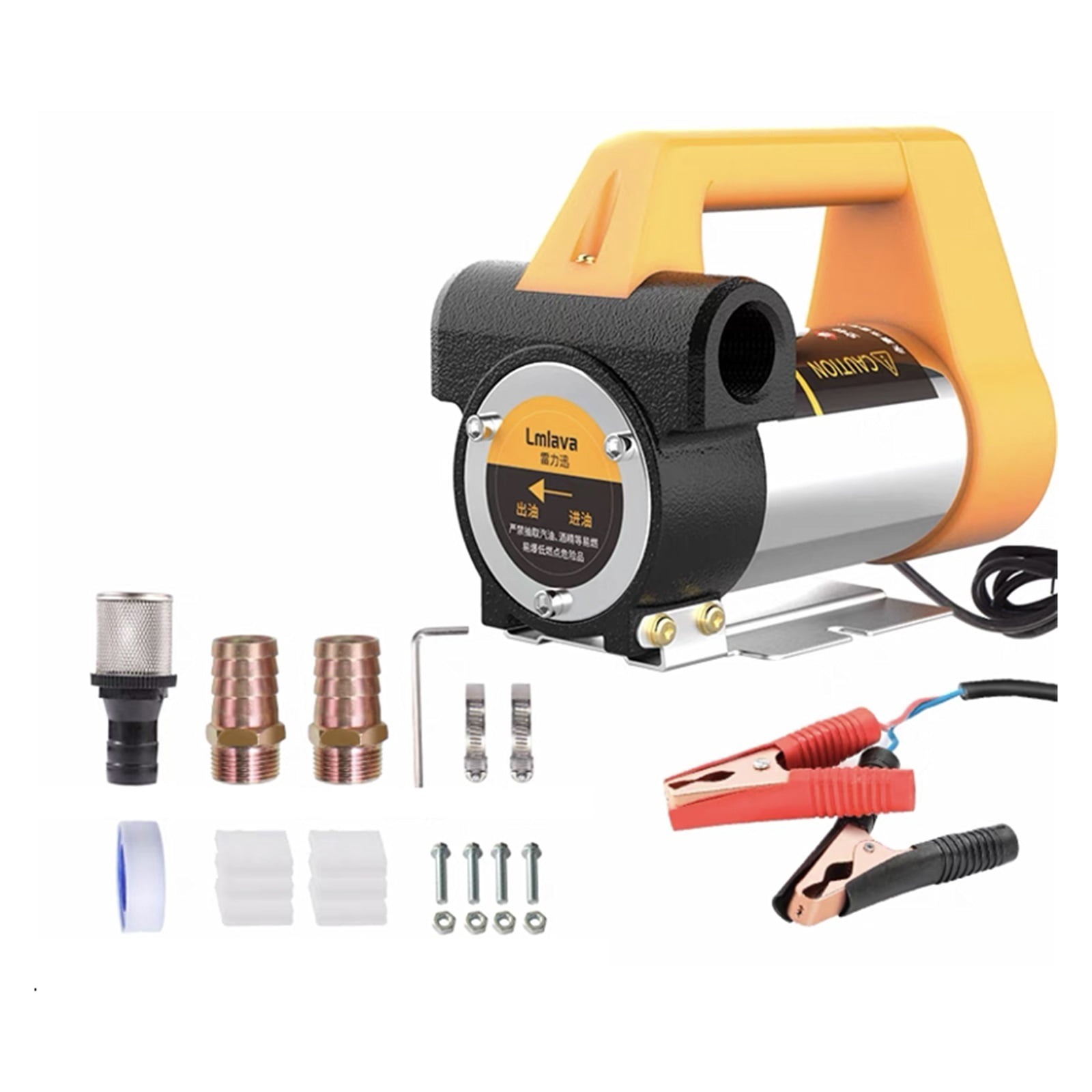 780W Electric Oil Pump DC 12V/24V Diesel Kerosene Transfer Pump Self ...
