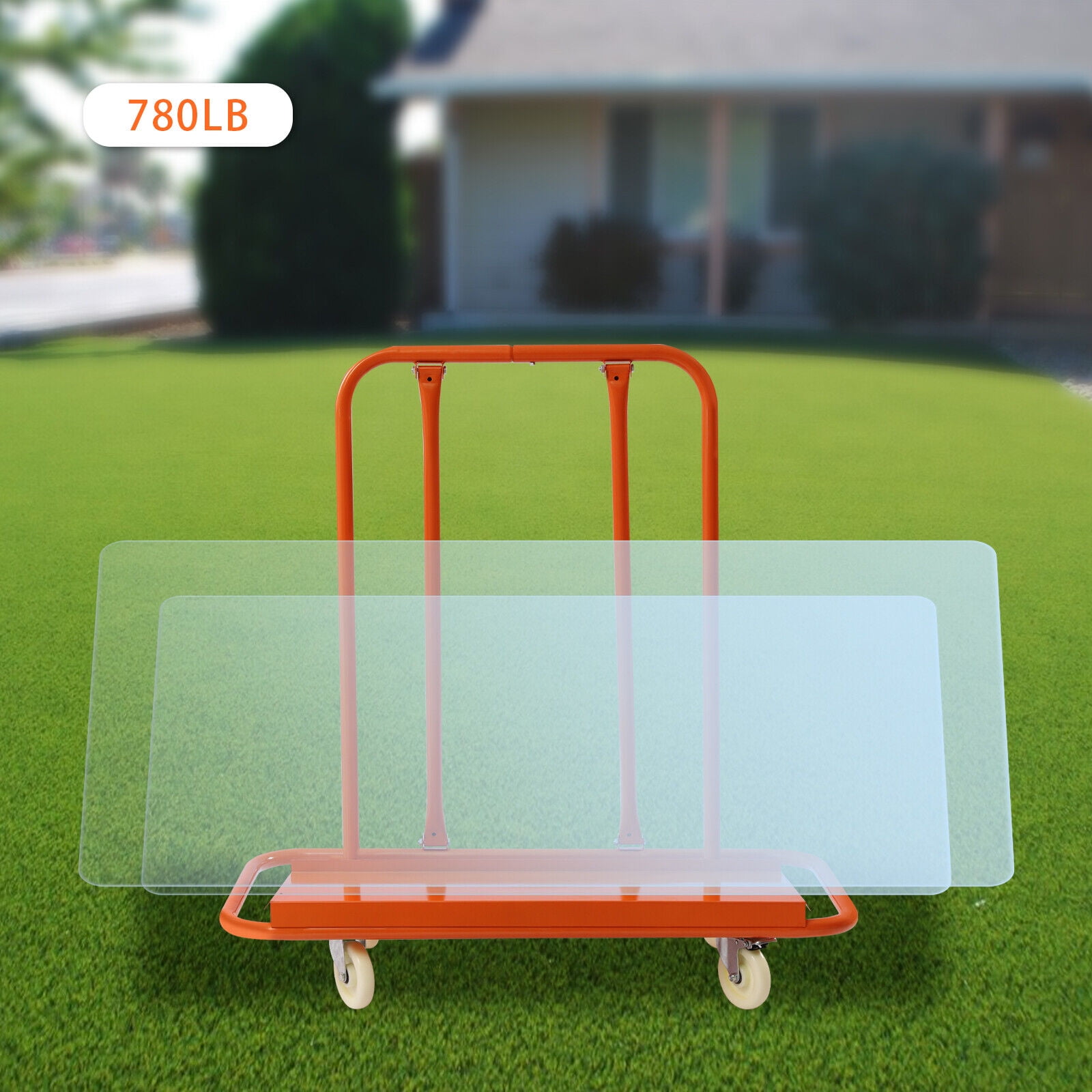 780lbs Heavy Duty Drywall Sheet Cart -Plywood Panel Dolly Trolley Truck ...