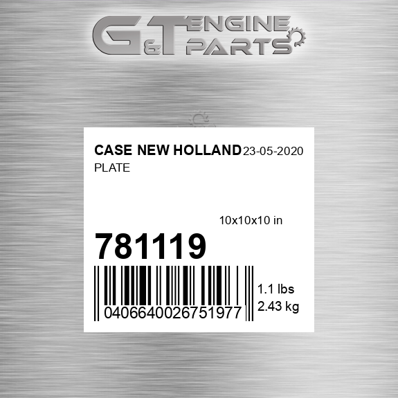 781119 PLATE fits CASE NEW HOLLAND (New OEM) - Walmart.com