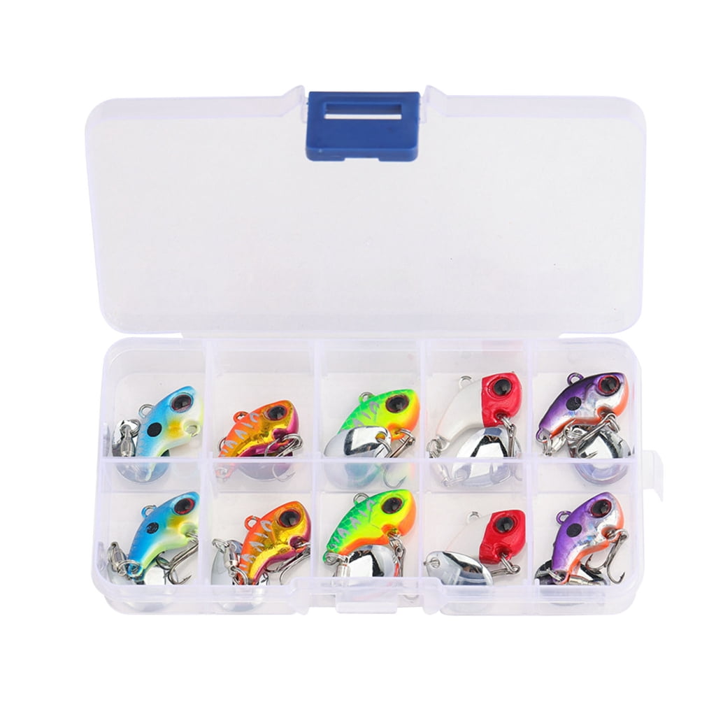 7829 10Pc Fishing Lures for Freshwater Saltwater Fishing Jigging Baits ...