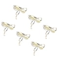 7829 6Pcs/Pack Lovely Napkin Rings With Bowknot Detail Alloy Materials ...
