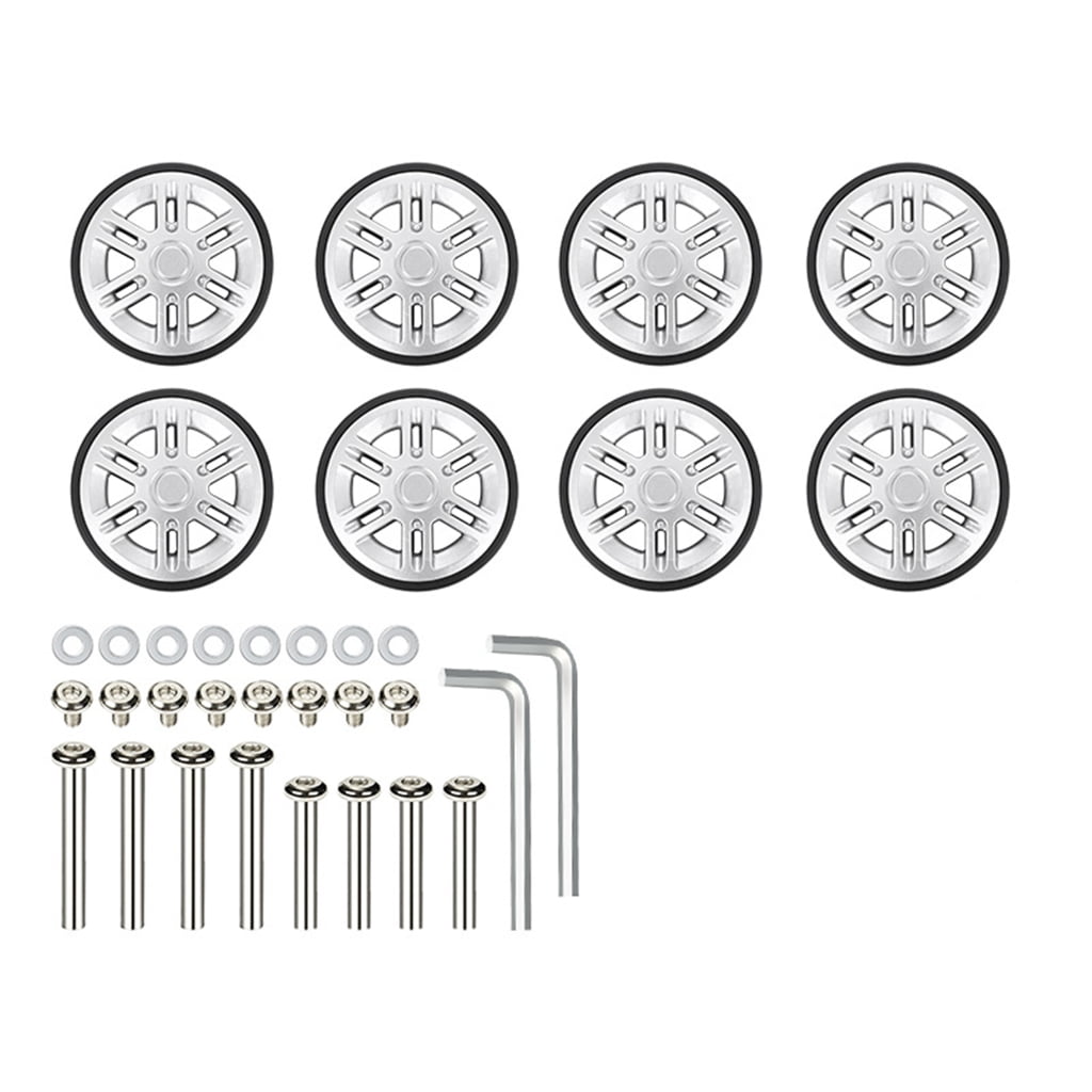 7829 8PCS Luggage Wheels High Strength Plastic Quiet Travel Gears ...