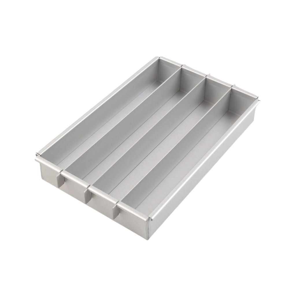 7829 Aluminum Battenberg Cake Pan With Removable Dividers Even Heat ...