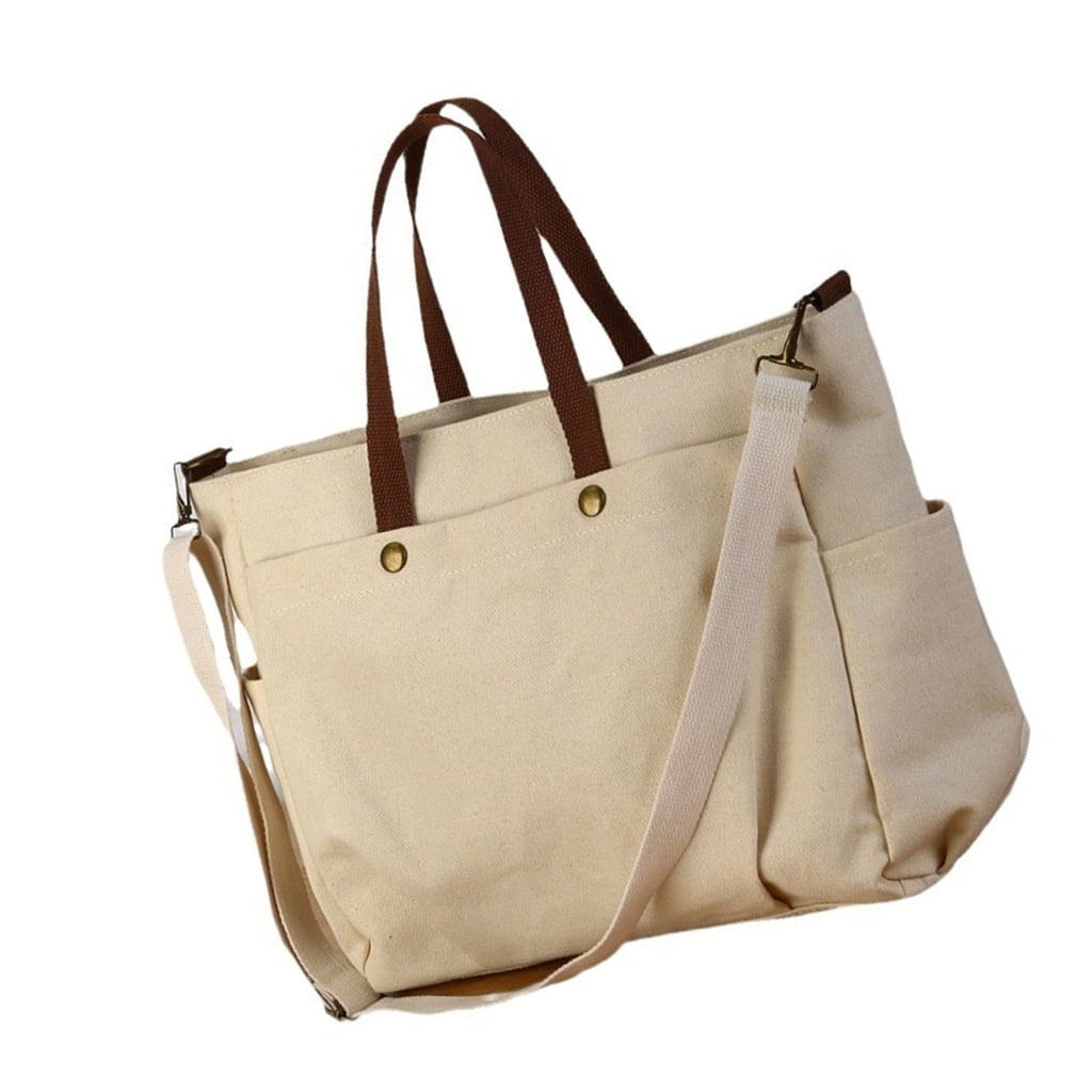 7829 Casual Canvas Shoulder Bag Handbag Adjustable Strap for ...
