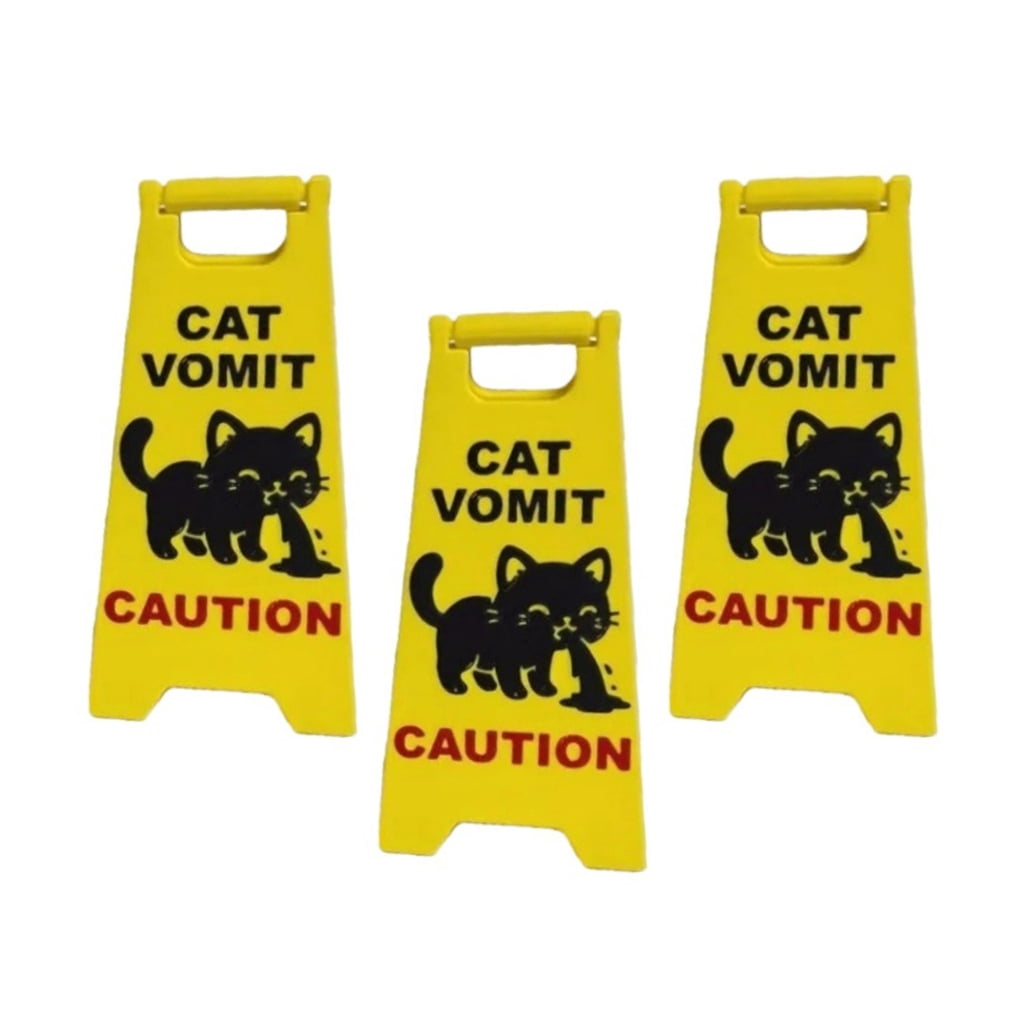 7829 Cats Vomit Caution Signs Cats Vomits Warning Sign Cats Vomit Sign ...