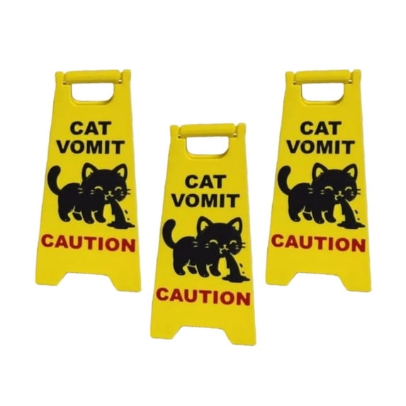 7829 Cats Vomit Caution Signs Cats Vomits Warning Sign Cats Vomit Sign ...