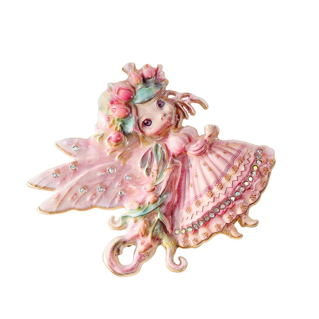 7829 Elegant Butterfly Elf Brooch with Rhinestones Handmade Clothes ...