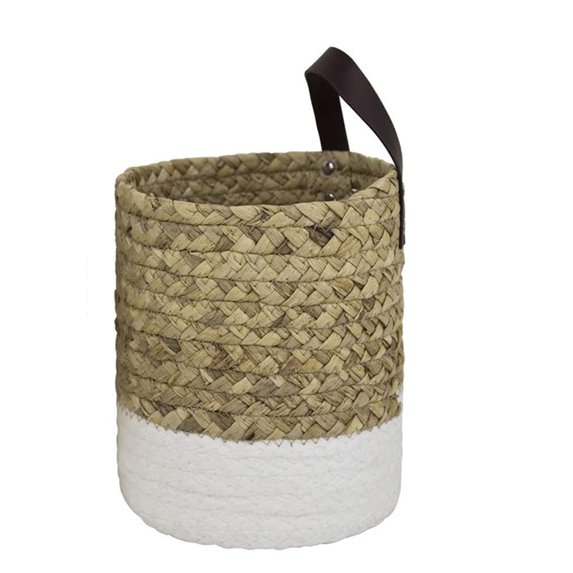 7829 Hand-woven Seagrass Storage Basket Nordic Style Garden Flower Pot ...