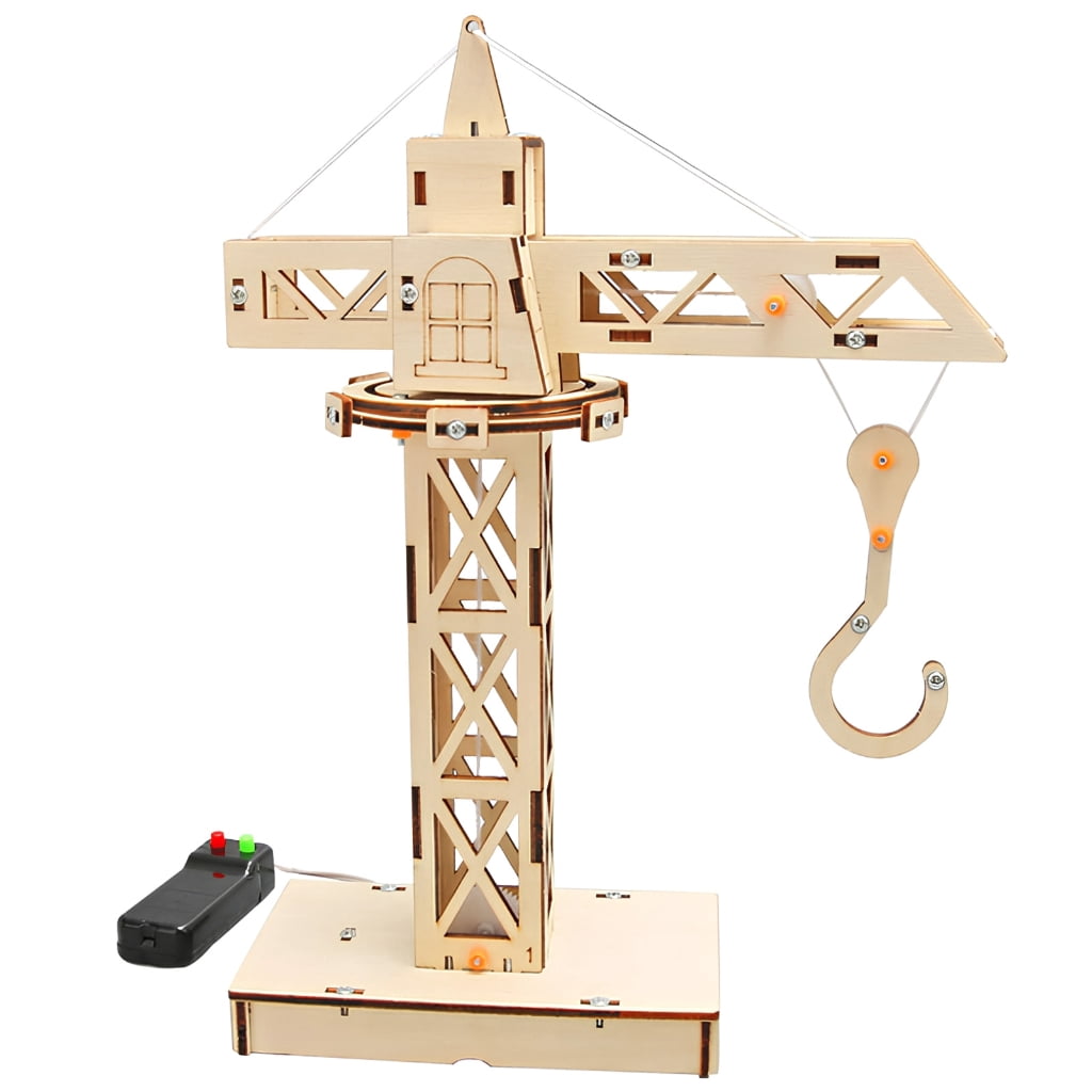 7829 Handmade Wooden Model Lift Building Toy Set With Adjustable Height ...