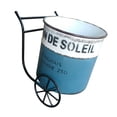7829 Iron Bucket Stand Retro Iron Flower Pot Round Convenient Metal ...