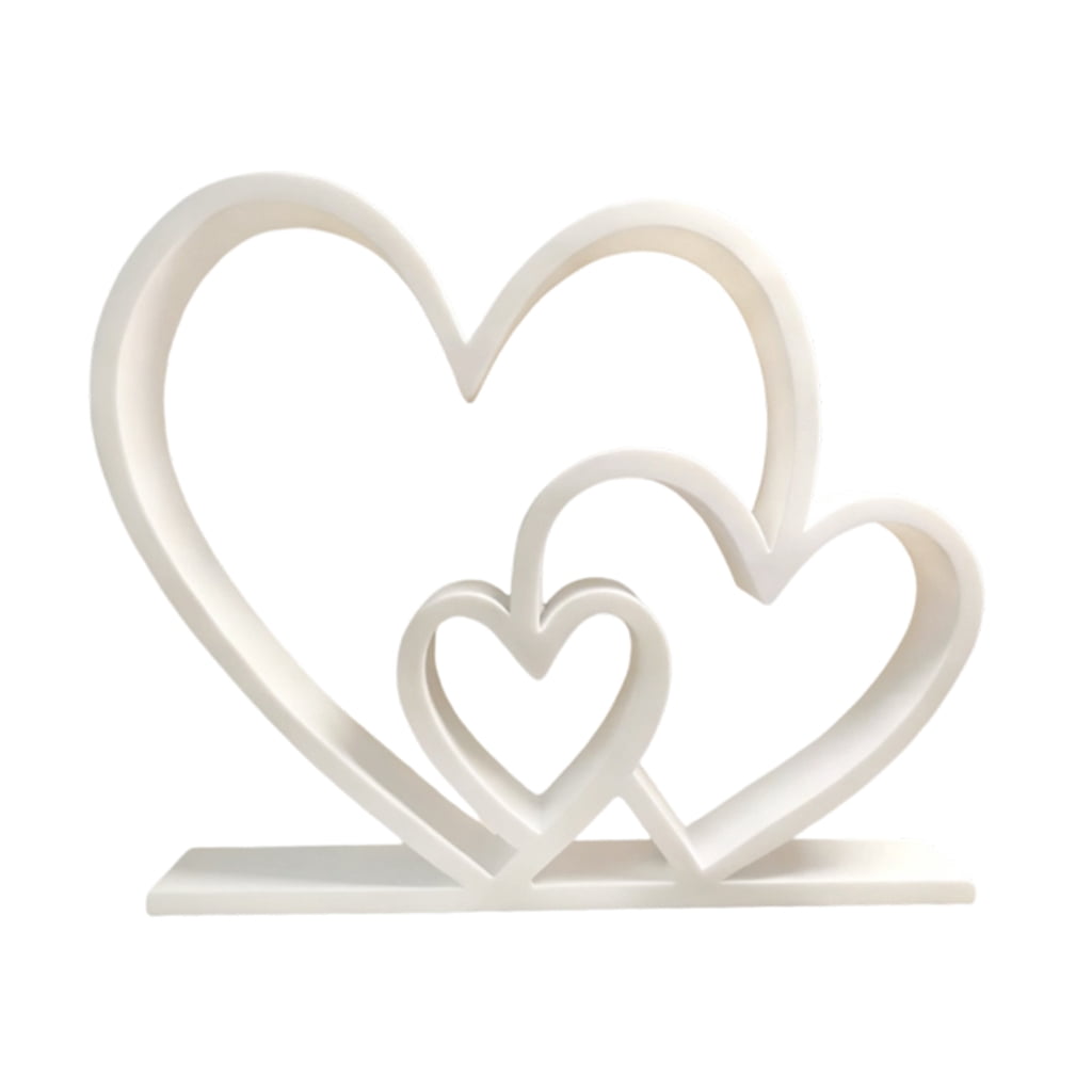 7829 Love Statues Heart Sculptures Desktop Decorations Romantics Gift ...