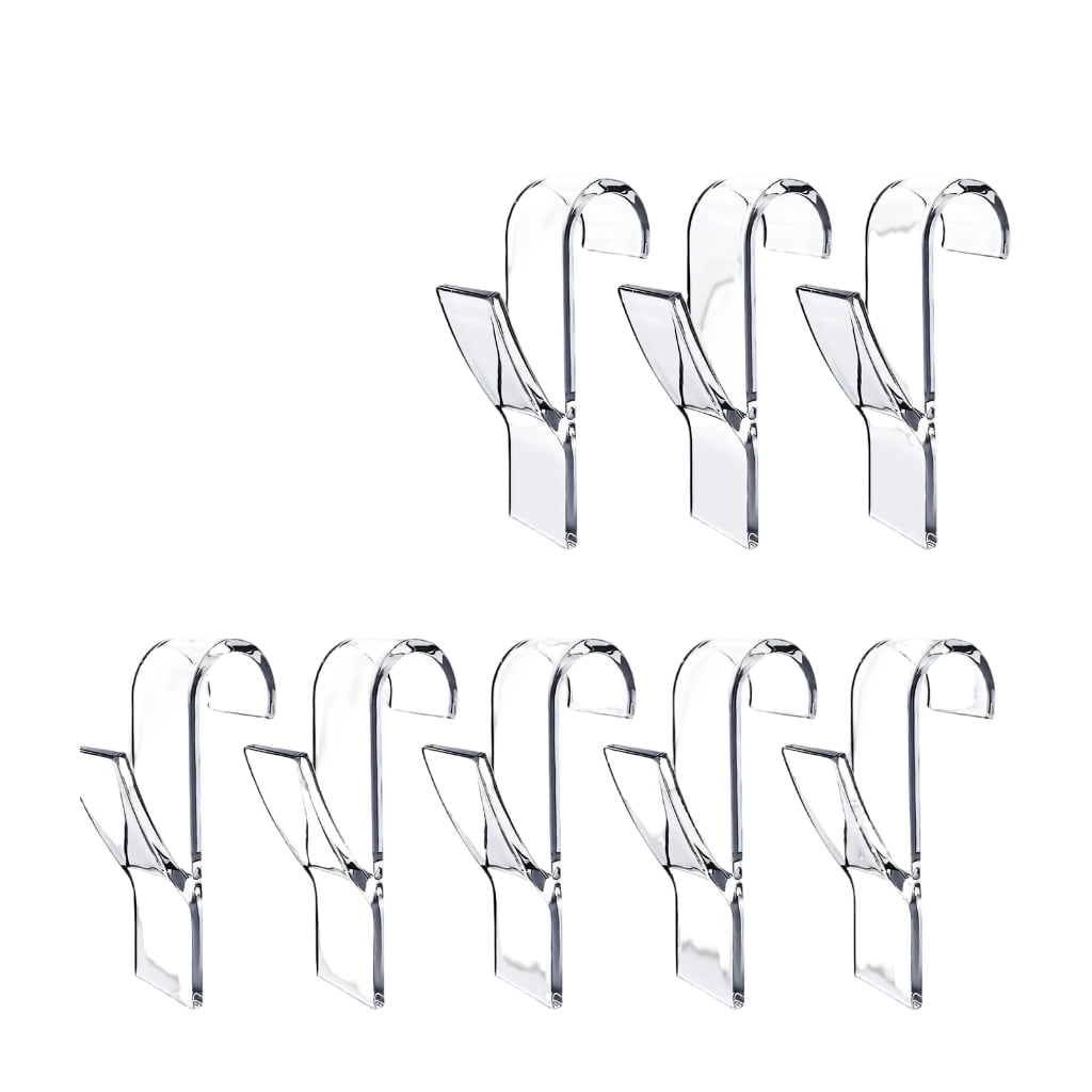 7829 Pack Of 8 Plastic Bathroom Fasteners Secure Attachment For Towels ...