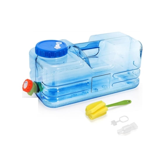 7829 Shatter Resistant 2.6 Gallon Portable Water Container Clear Body ...