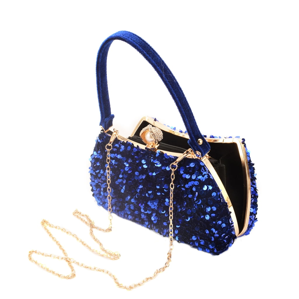 7829 Shiny Evening Clutch Bag Fashion Sequin Shoulder Bag Wedding Purse ...