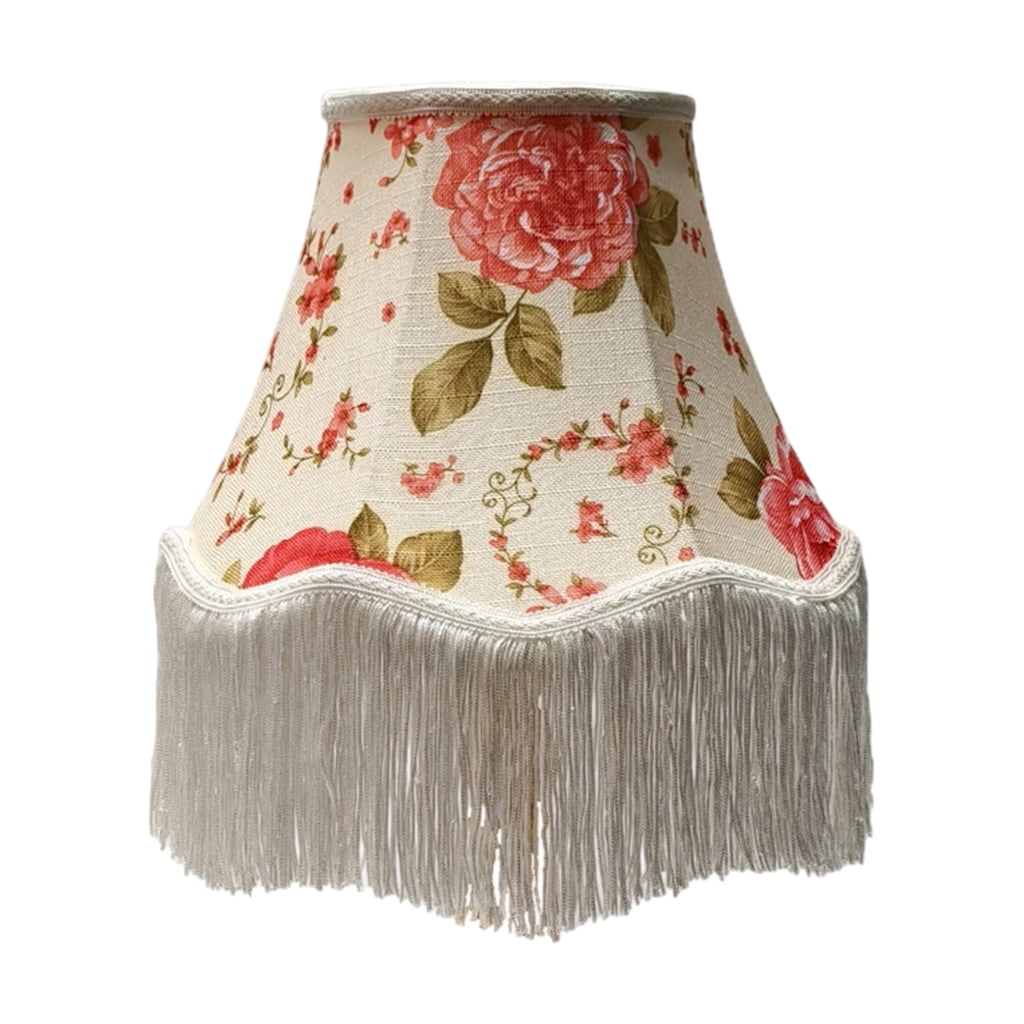 7829 Stylish Flowy Tassels Fabric Lamp Shade Perfect For Bedroom Or ...
