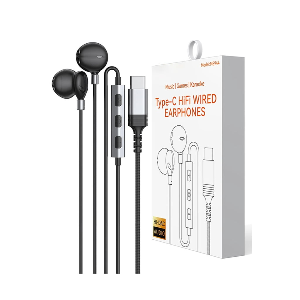7829 Universal Type C Corded Headphones 3 Button Control Compatible ...
