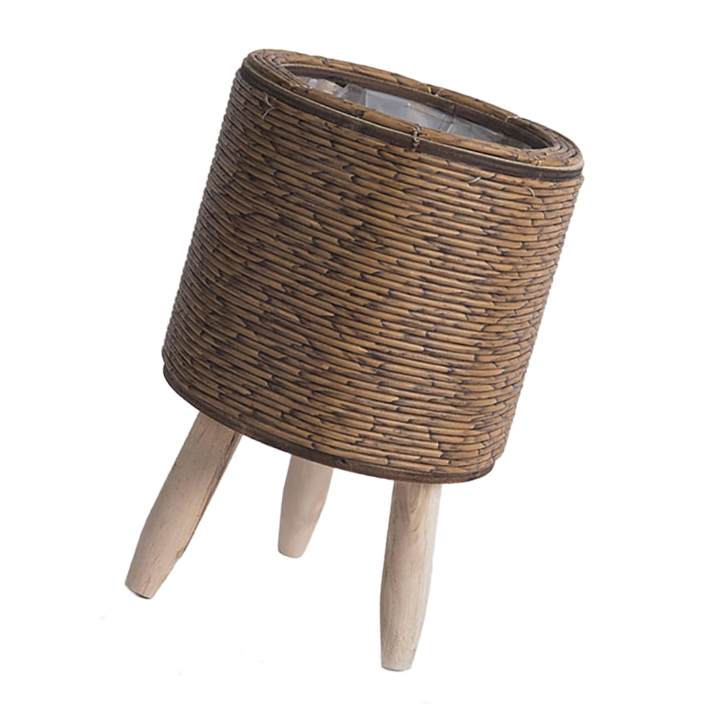 7829 Yellow Rattan Flower Stand Handcrafted And Portable Perfect For ...