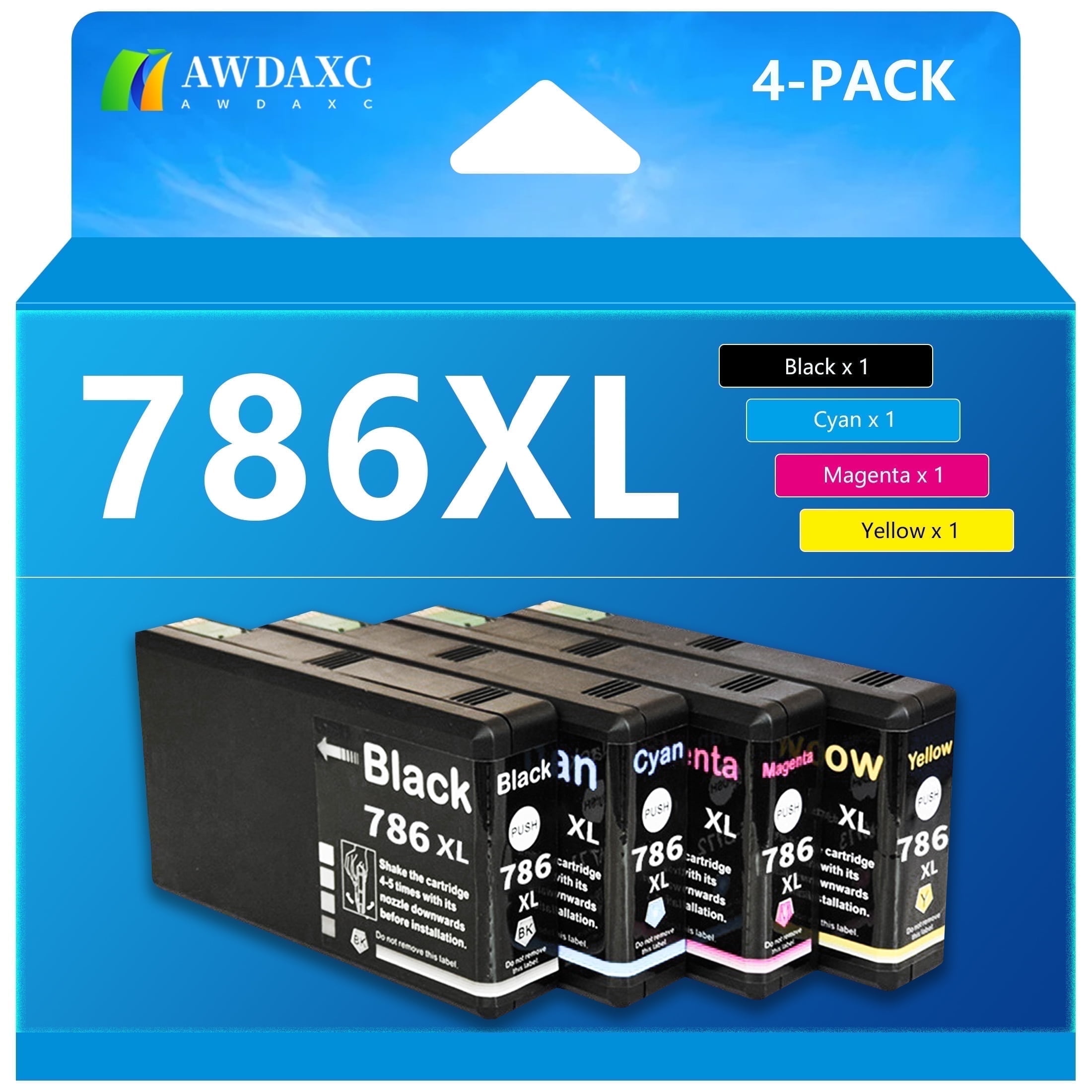 Awdaxc Compatible for Epson 786XL Ink Cartridges,Suitable WF-4630/4640 ...