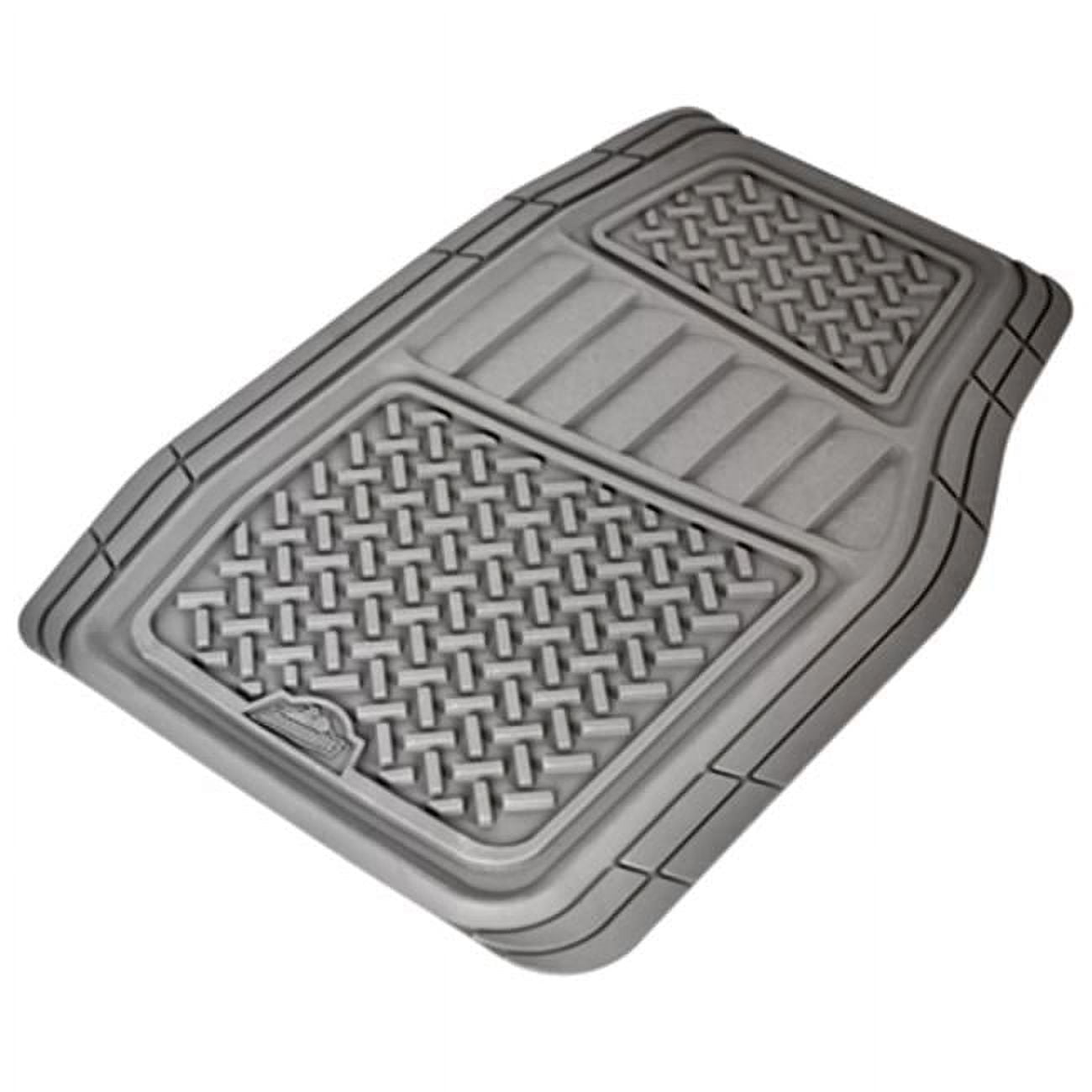 78831 Heavy Duty Rubber Interior Truck SUV Floor Mat, Gray, 2 Piece ...