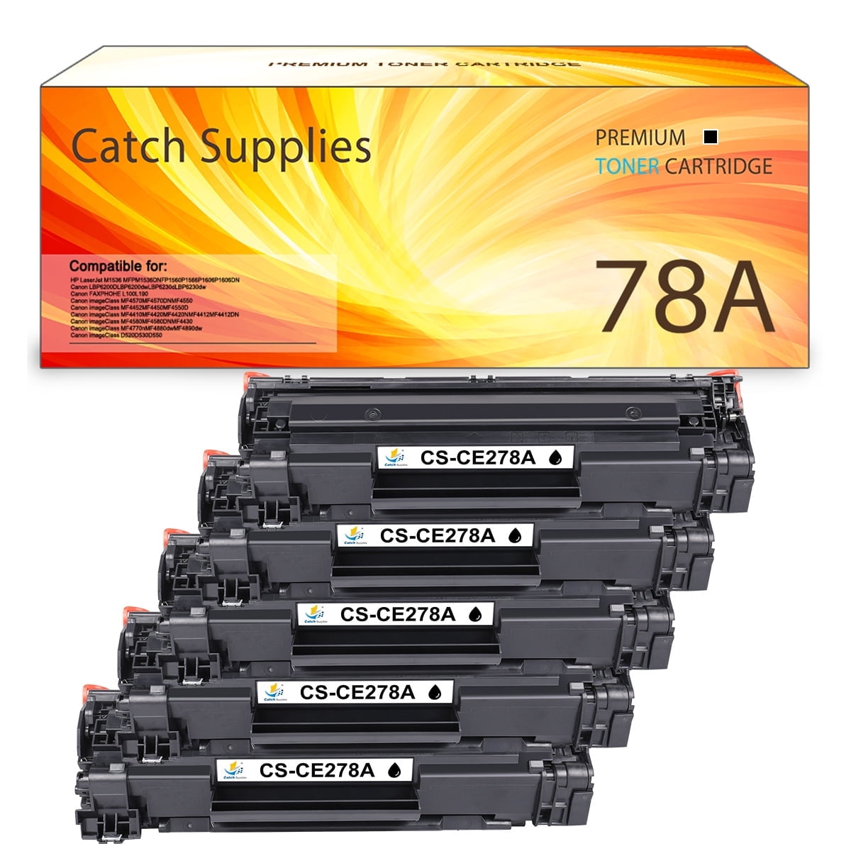 78A CE278A Toner Cartridge 5 Pack Black 78A Pro P1606dn P1606 P1566 ...