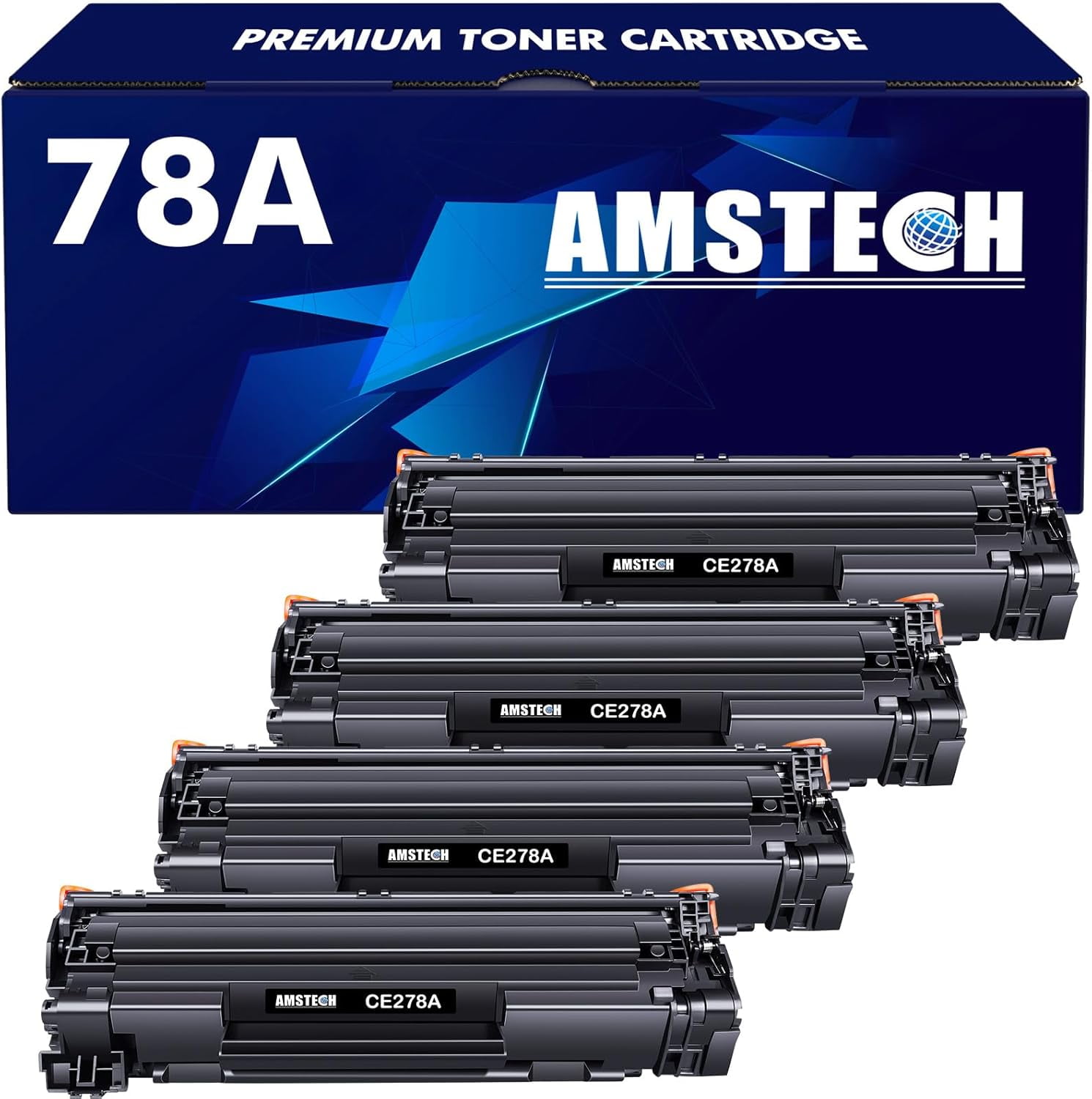 78A Toner Cartridge 4-Pack Compatible Replacement for HP 78A CE278A ...