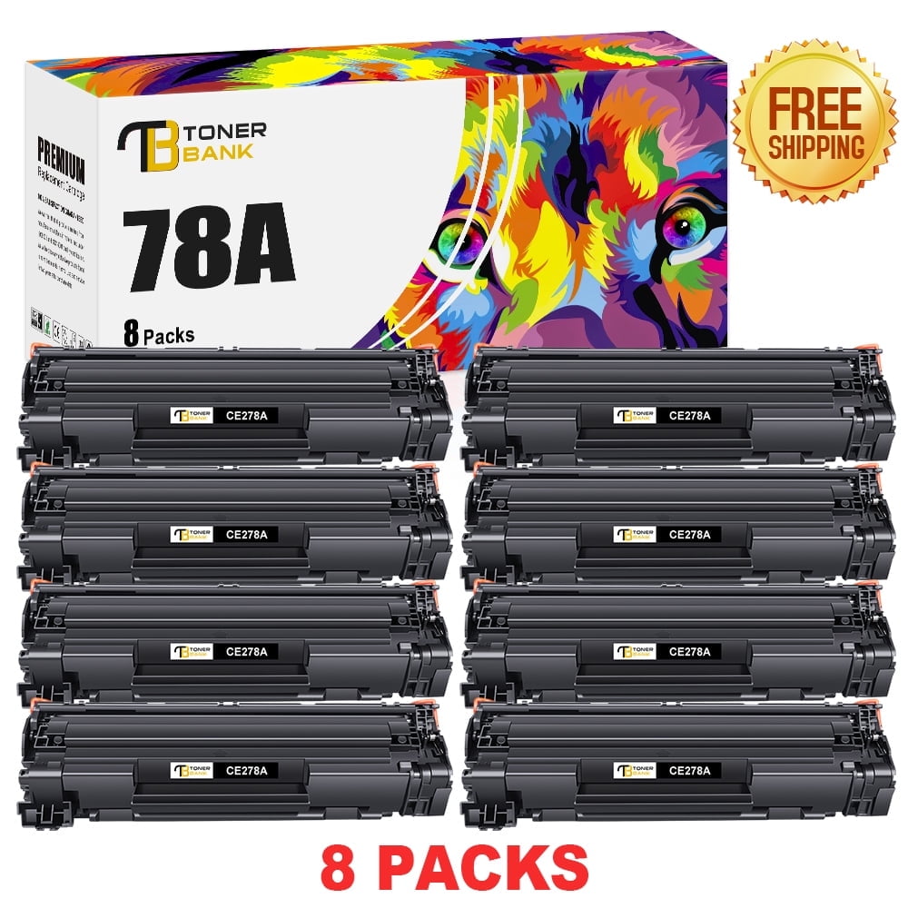 78A Toner Cartridges High Yield 8-Pack Replacement for HP 78A CE278A ...
